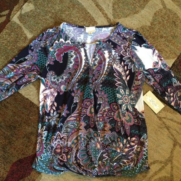 Misia | Tops | Misia Paisley Print Womens Blouse | Poshmark